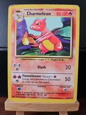 Pokémon TCG Base Set 35/130 - CHARMELEON, Unlimited Uncommon | eBay