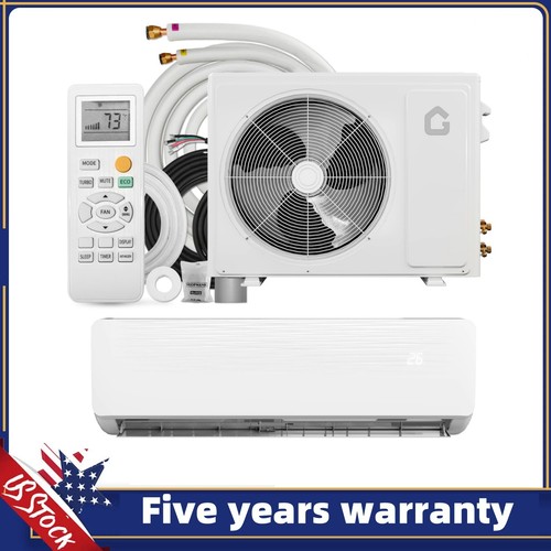 12000BTU Mini Split Air Conditioner 115V Inverter AC Unit W/Heat Pump ...