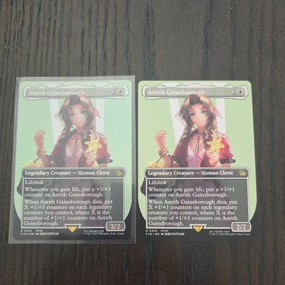 Aerith Gainsborough (Borderless) Foil Final Fantasy Magic the Gathering ...