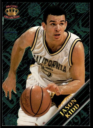 1995 PACIFIC PRISMS JASON KIDD 36 MINT TEAL BLUE RC CALIFORNIA GOLDEN ...