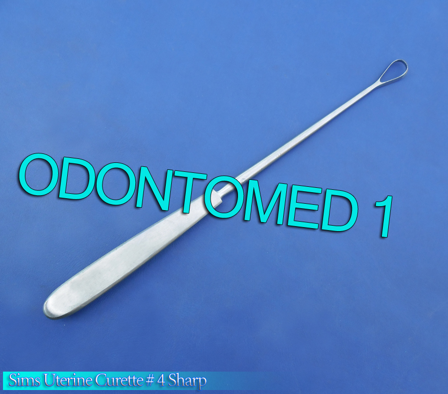 12 Sims Uterine Curettes # 4 Sharp Blade OB/GYN Surgical Instruments | eBay