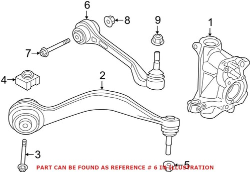 Genuine OEM Front Left Rearward Suspension Control Arm for BMW ...