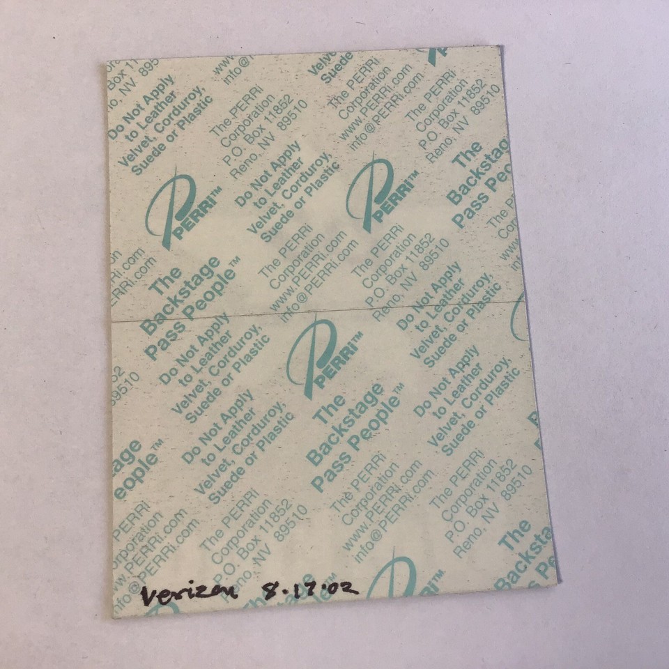 Poison Backstage Satin Pass Hollyweird World Tour 2002 | eBay