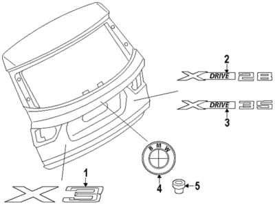 BMW 51147364375 GENUINE OEM EMBLEM | eBay