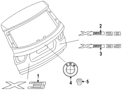 BMW 51147364375 GENUINE OEM EMBLEM | eBay