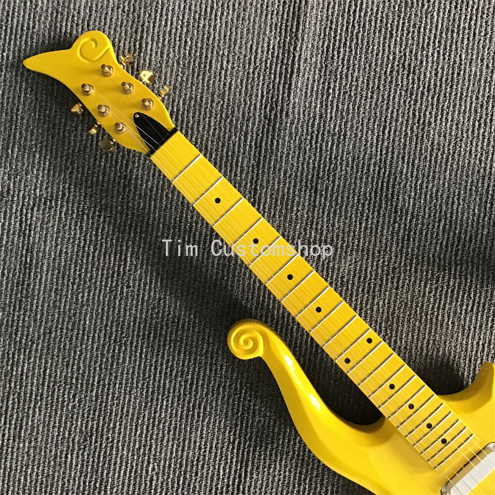 6 String Prince Cloud Yellow Electric Guitar SH Pickup Maple Fretboard ...