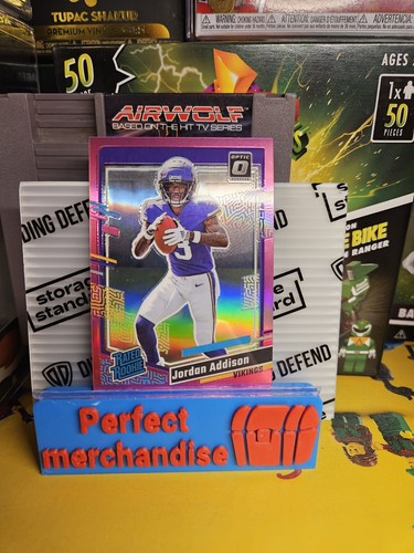 Jordan Addison Vikings 2023 Donruss Optic Pink Rated Rookie Card!! 🔥 | eBay