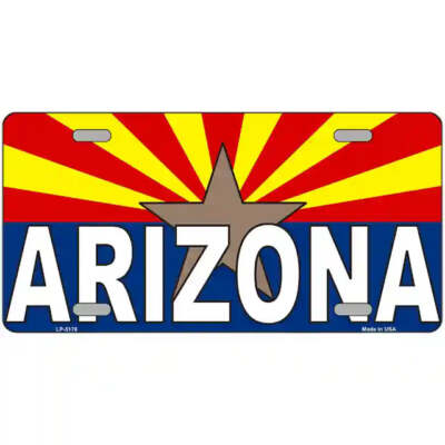 Arizona Flag White Arizona Metal Sign | eBay