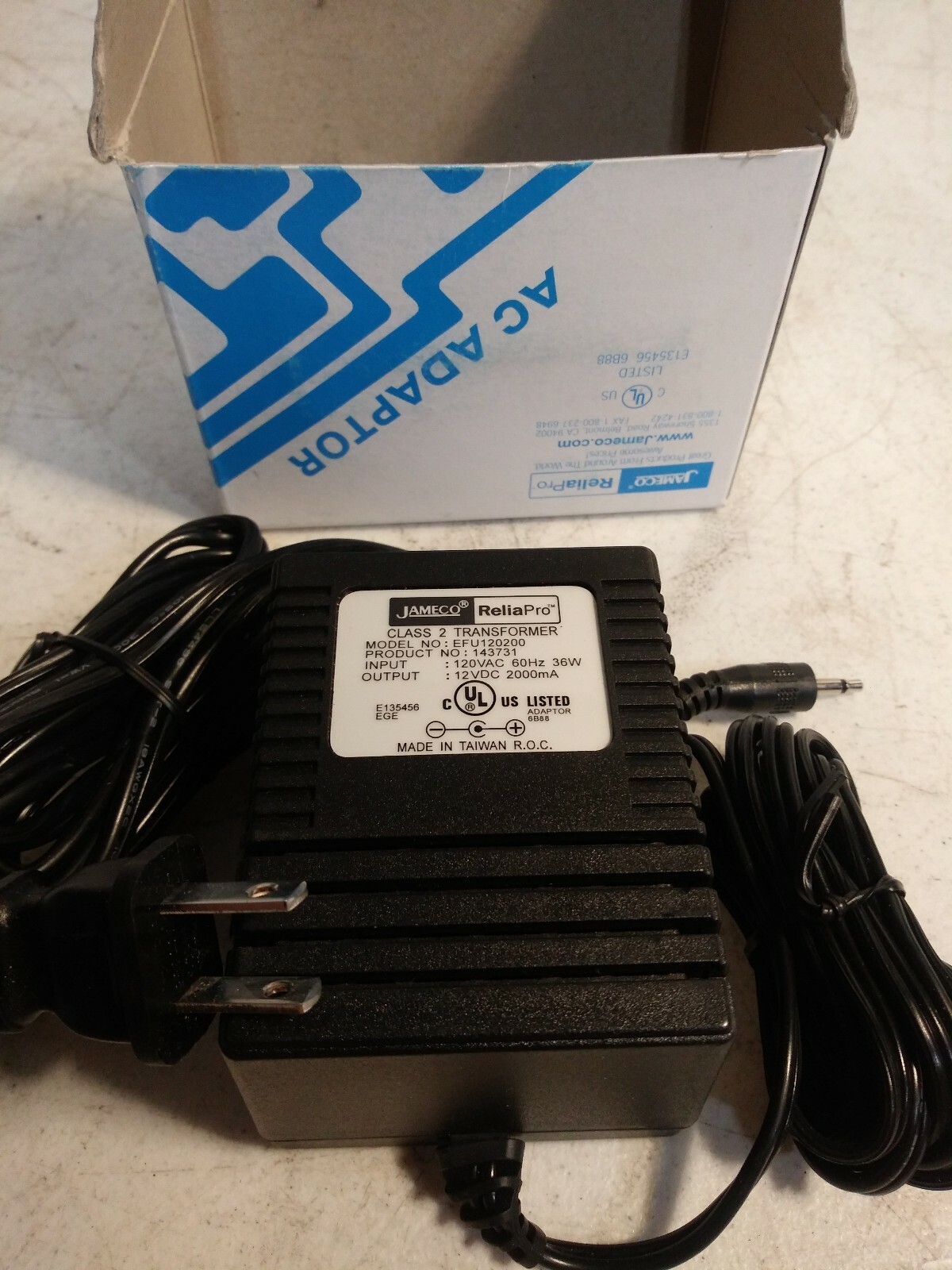 JAMECO ReliaPro Class 2 TRANSFORMER MODEL EFU120200 | eBay