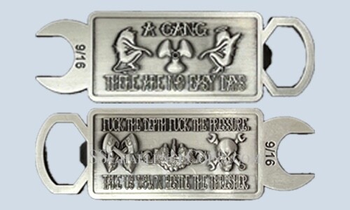 Machinist's Mate A-Ganger 9/16 Wrench Bottle Opener Submarine Pin ...