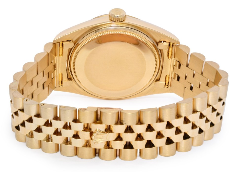 Rolex Day-Date Jubilee 18k Yellow Gold Champagne Diamond 36mm Watch '72 ...