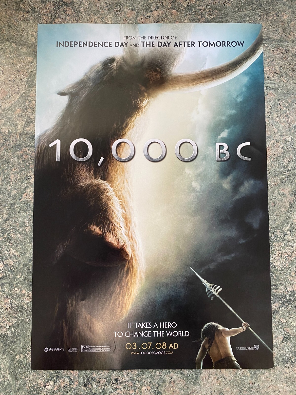 10,000 B.C. MOVIE POSTER 11x17 Inch 10000 BC PREHISTORIC FUN mini ...
