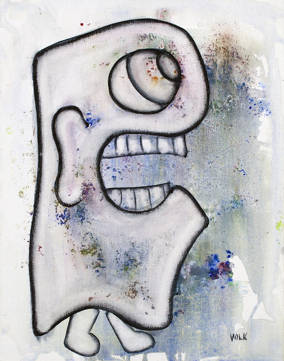 Abstract Cartoon Art Print - “Chowdahead” | eBay