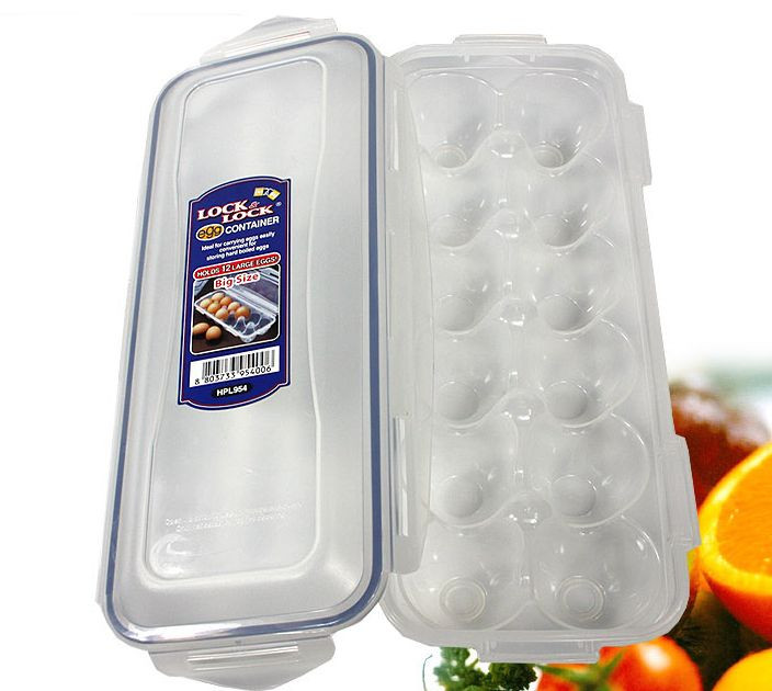 Lock & Lock 12 Large Eggs Egg Storage Plastic Container for ...