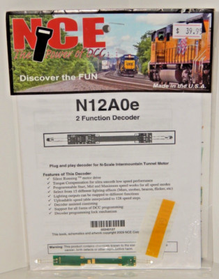 NCE #127 N12A0e N Scale DCC Decoder for Intermountain Tunnel Motor ...