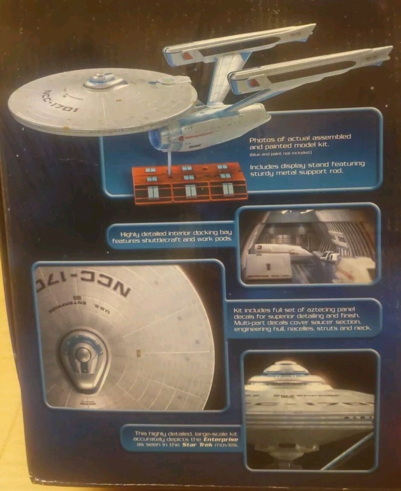Polar Lights Star Trek 1/350 USS Enterprise 1701 Refit Model Kit W ...