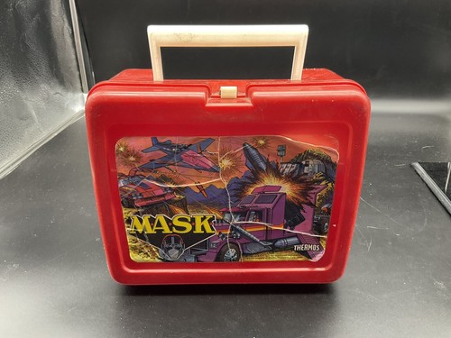 Vintage 1985 Thermos Brand MASK Plastic Lunchbox Rhino Switchblade ...