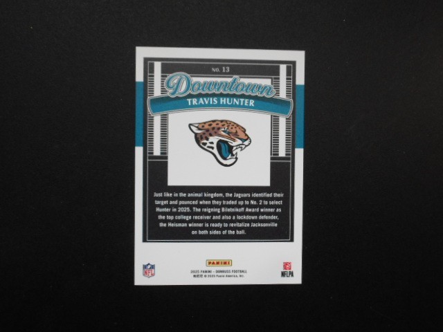 202425 DONRUSS FOOTBALL SSP DOWNTOWN TRAVIS HUNTER CARD CASE HIT NICE ...