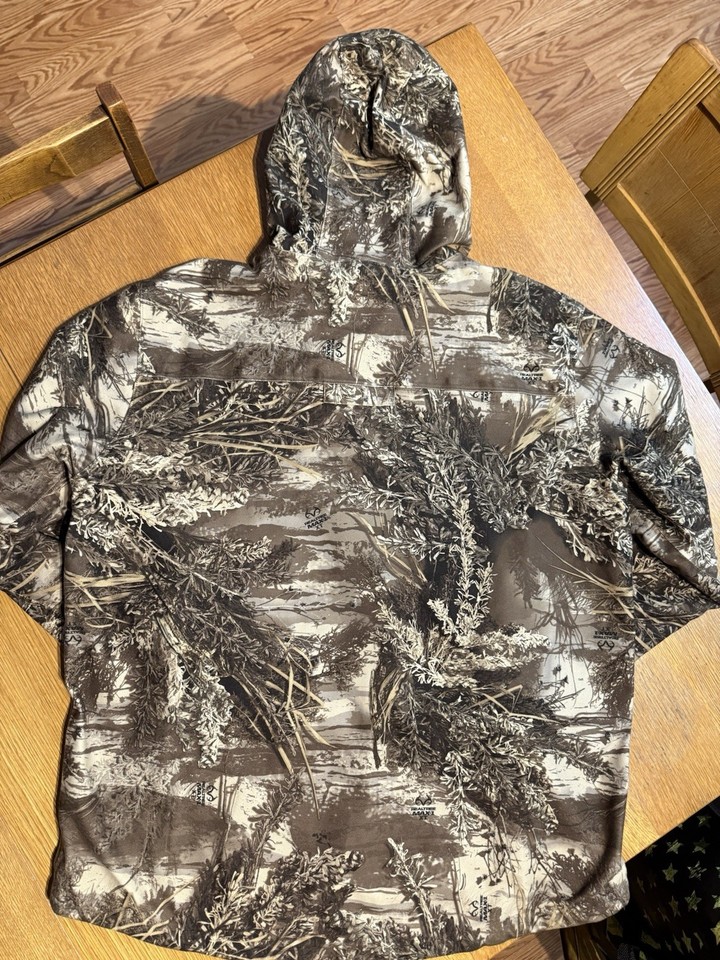 Realtree Edge Men's Large Hunting Jacket Hooded Scent-Factor Camo Full ...