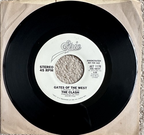 The Clash Groovy Times Gates Of The West 45RPM Vinyl 7” EP 1979 PROMO ...