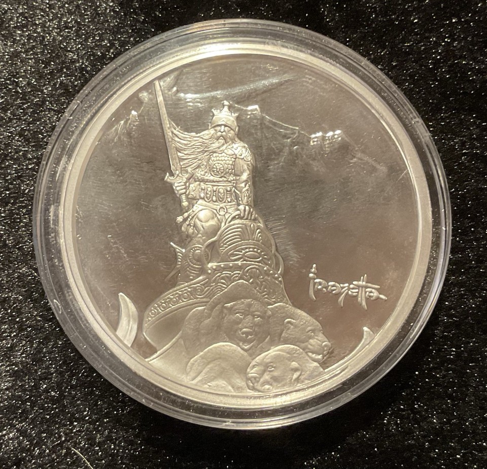 Frank Frazetta 5 Troy Oz .999 Silver Round With COA #120 out Of 2000 ...