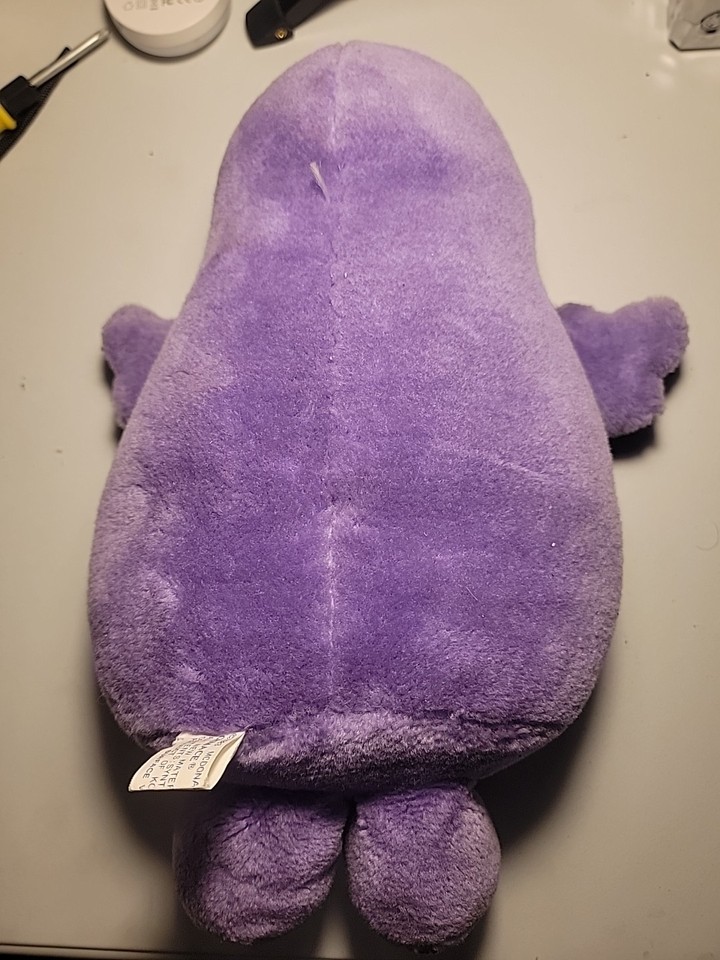 Vintage McDonald's Grimace Plush 1983 Purple Stuffed Animal Nostalgia ...