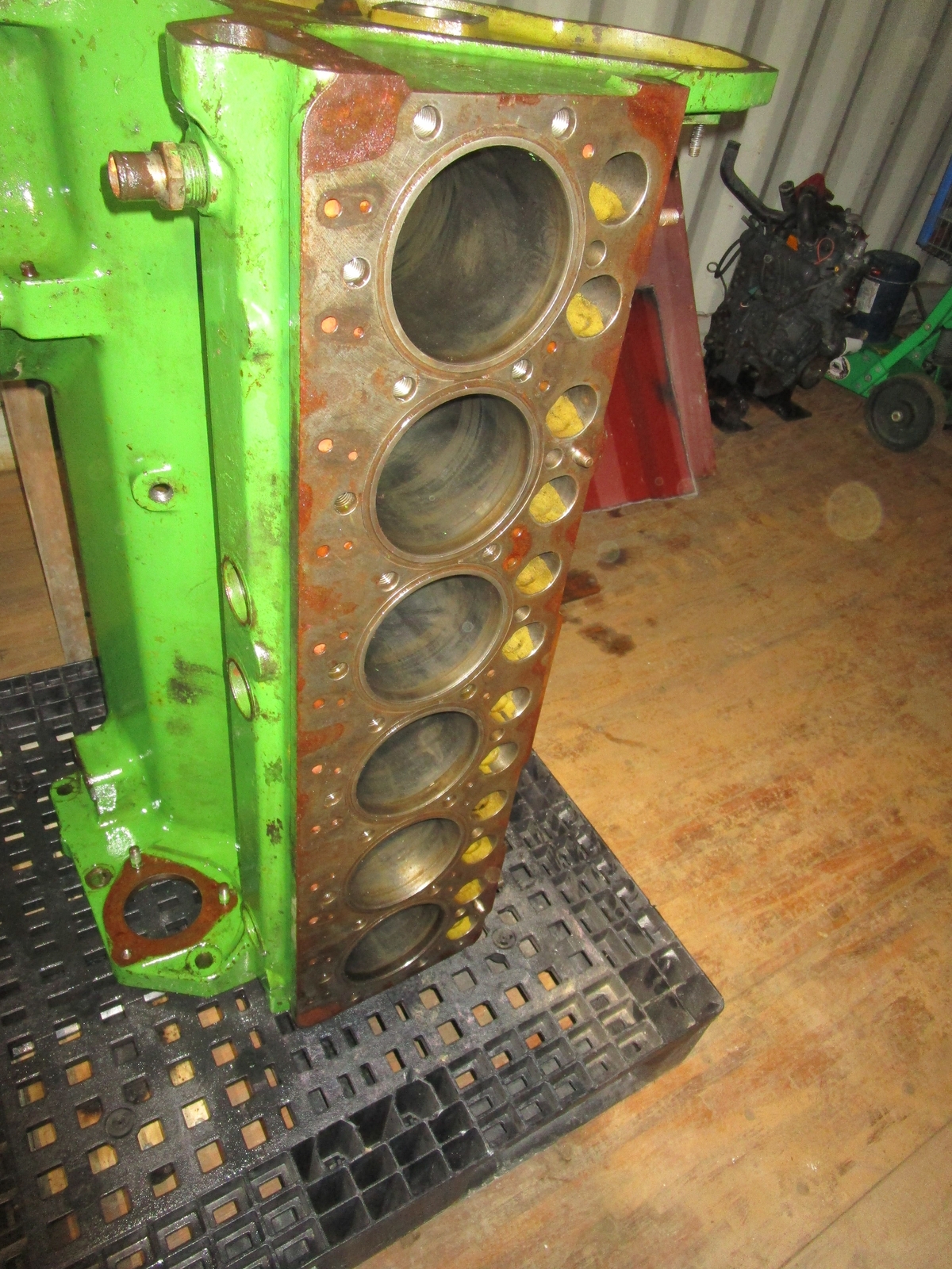 JOHN DEERE 619 6619AR 6619 8870 8770 10.L ENGINE BLOCK BARE GOOD COND ...