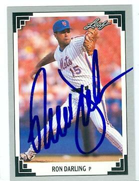Ron Darling autographed baseball card (New York Mets) 1991 Leaf #378 | eBay