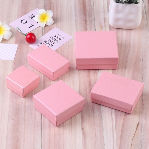 Pink Small Jewellery Gift Boxes Brooch Ring Earring Jewelry Box ...