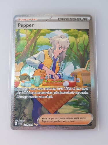 Carte Pokemon PEPPER 249/198 Full Art FA Secrète Ecarlate et Violet SV1 ...
