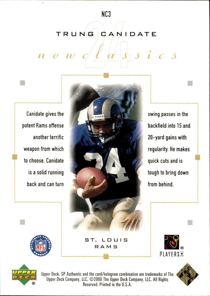 2000 SP Authentic #NC3 Trung Canidate New Classics | eBay