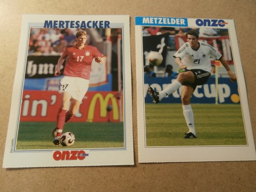 METZELDER, MERTESACKER (GERMANY), 9 FOOTBALL ROOKIE CARDS ONZE MONDIAL ...