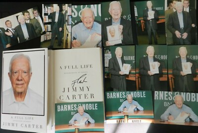 AUTOGRAPHED President Jimmy Carter SIGNED Book A Full Life HC + 12 ...