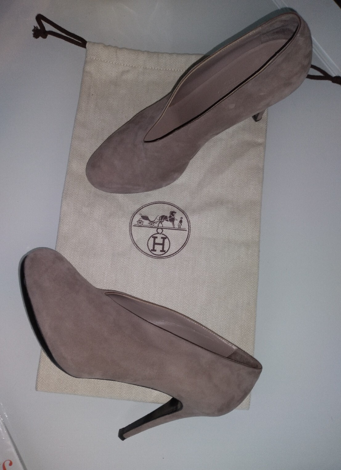 HERMES Turtle Dove Florida Pumps/Heels/Booties EUC Su… - Gem