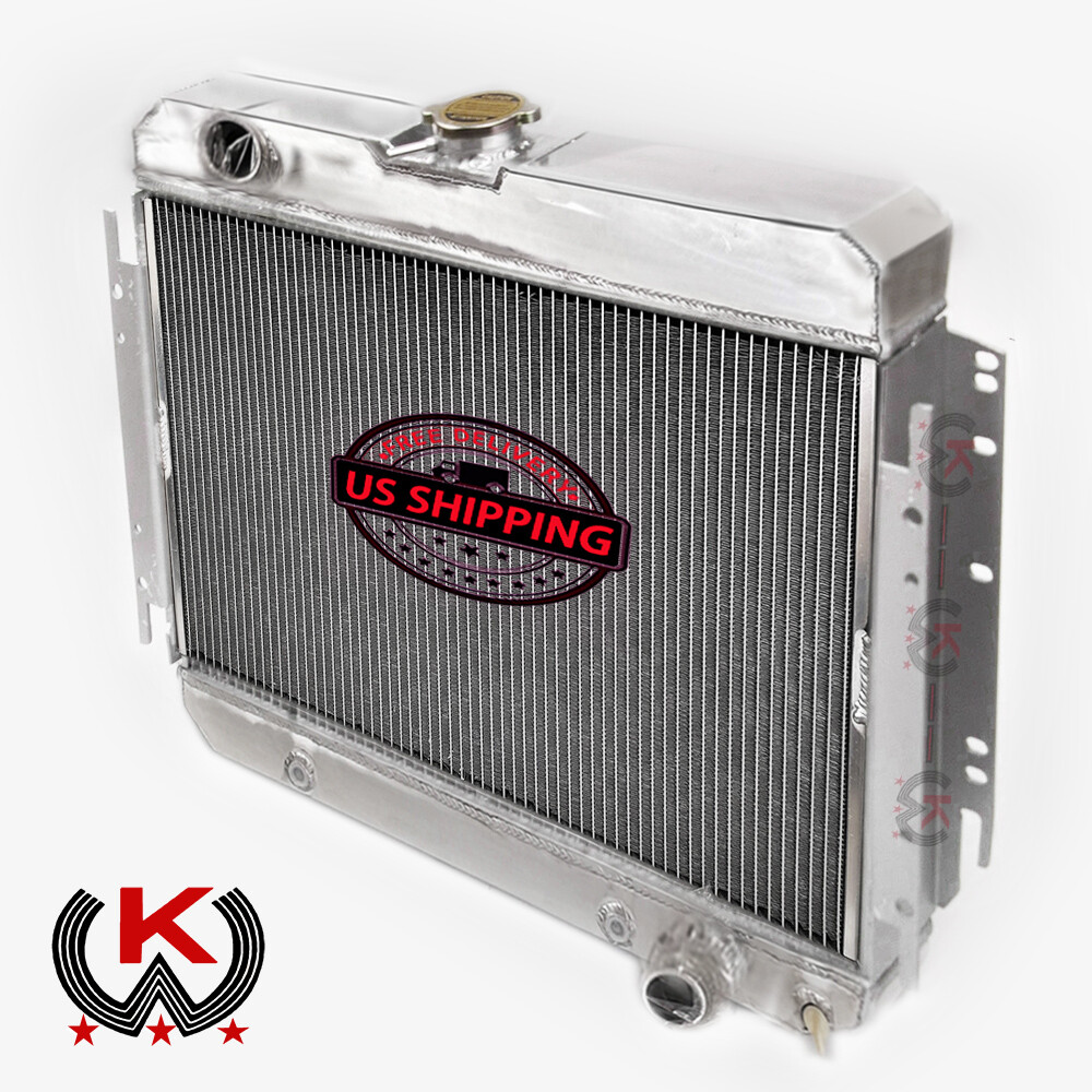2 Row Radiator for 1963-1968 64 Chevy Bel Air/El Camino/Impala ...