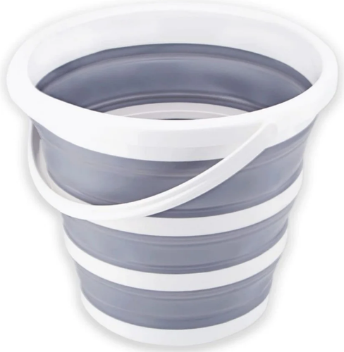 10L Falteimer Eimer Wassereimer Putzeimer grau | eBay