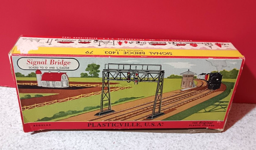 Vintage Bachmann Model Train Signal Bridge Plasticville | eBay