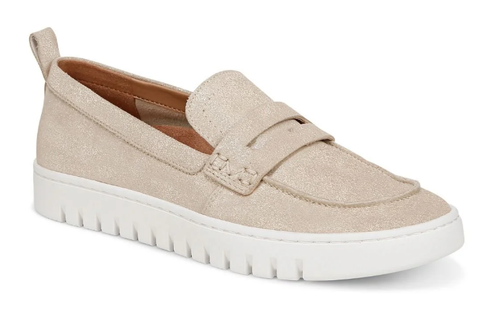 Vionic Uptown Gold Metallic Leather Slip-on Loafer Women's sizes 5-11 ...