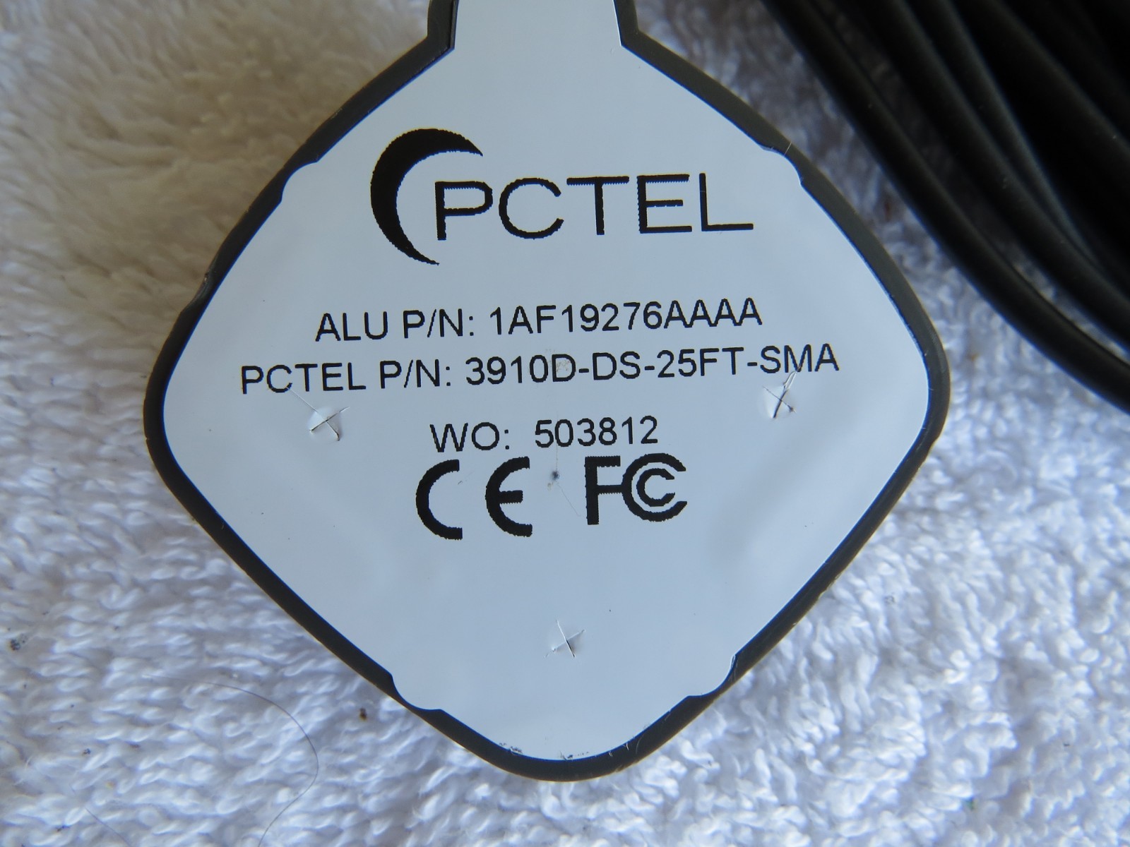 Pctel Antenna 3910D-DS-25ft-SMA 1AF19276AAAA 3910D Low Noise GPS 28dba ...