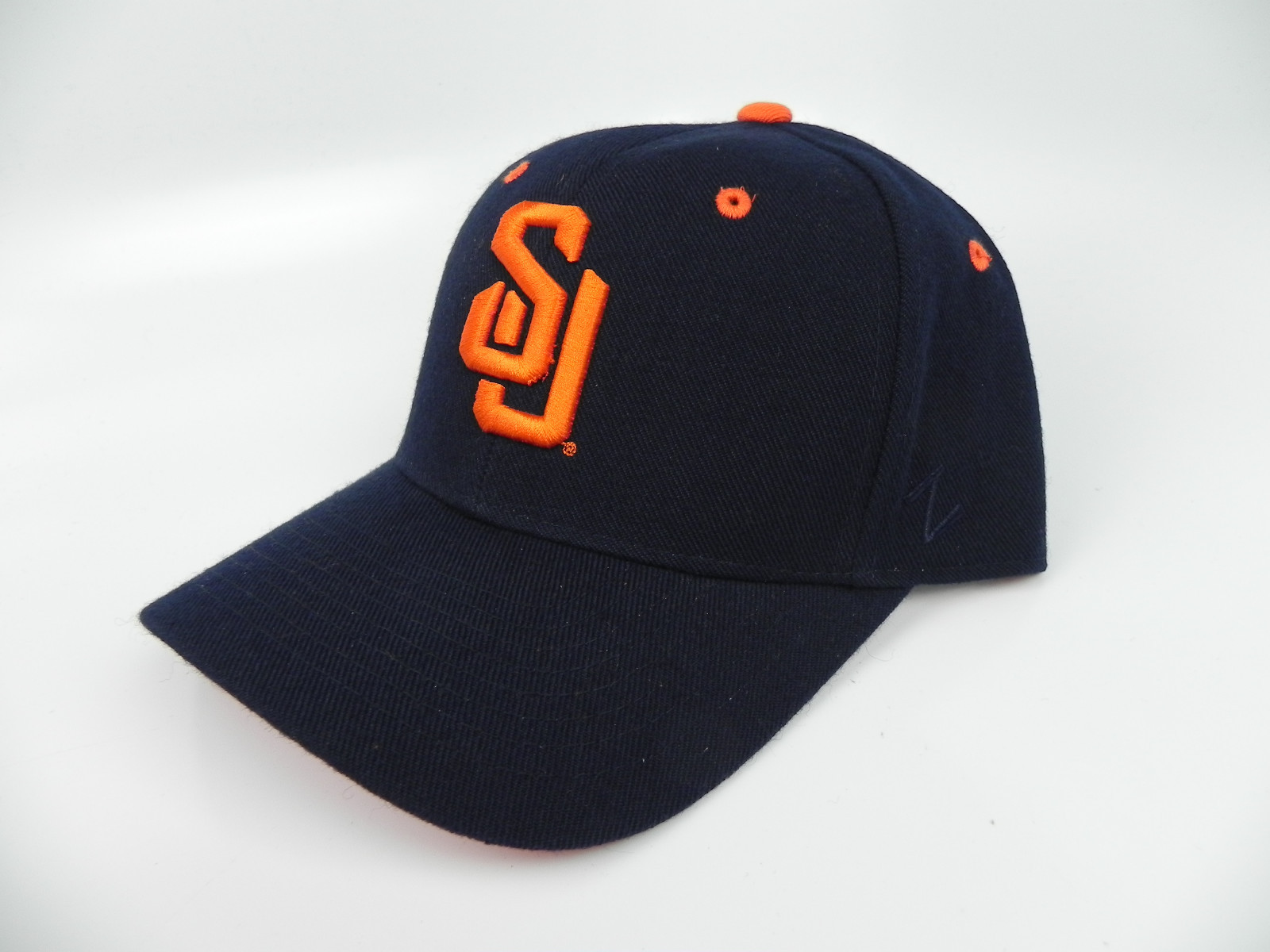 SYRACUSE THE 'CUSE ORANGE NAVY NCAA VINTAGE FITTED SIZED ZEPHYR DH CAP ...