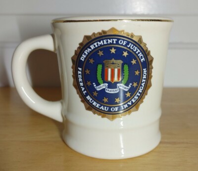 Vintage FBI Department Of Justice Coffee Mug Coffee Cup 8 Oz | eBay