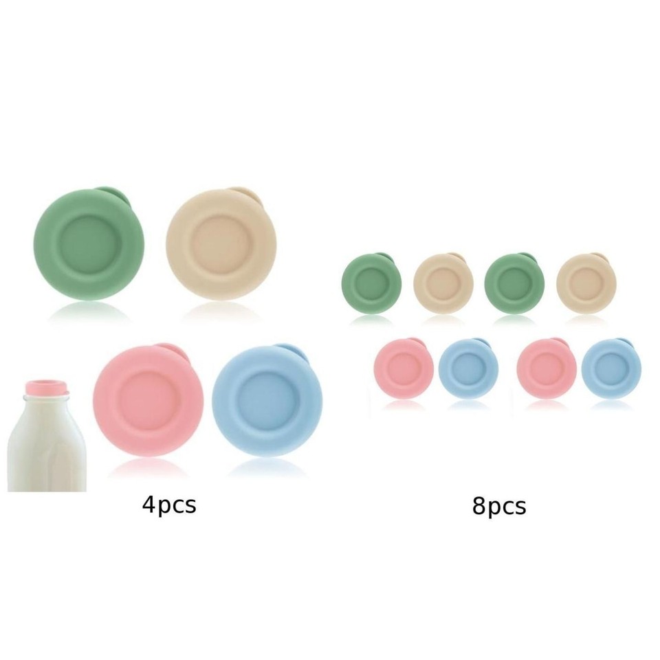 Colorful Design Food Preservation Milk Bottle Cap 48mm Cap Dishwasher ...