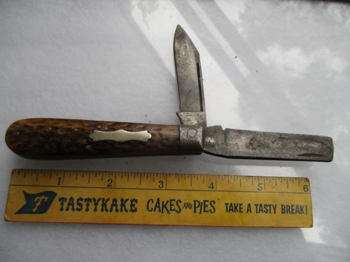 CHALLENGE CUTLERY CO Knife Made In USA Bridgeport Conn. Anitque 2 Blade ...