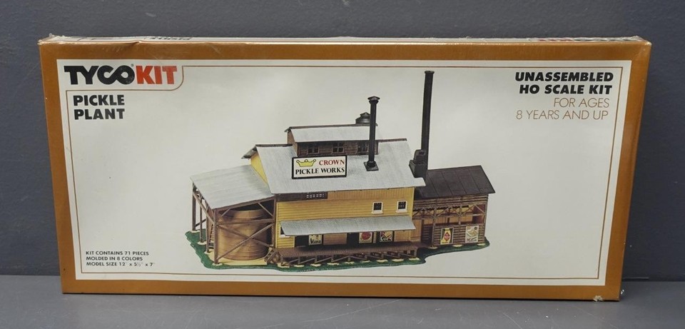 Tyco/Life-Like Vtg Railroad Train Lot 3 HO Scale Building Model Kits ...