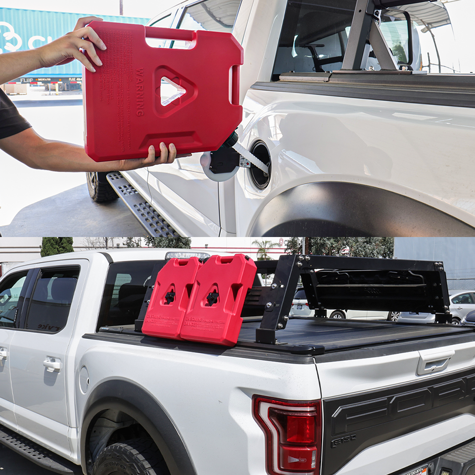 3 Gallon Fuel Pack Tank/Gas Can with Bracket, Off-Road, Easy to Carry ...