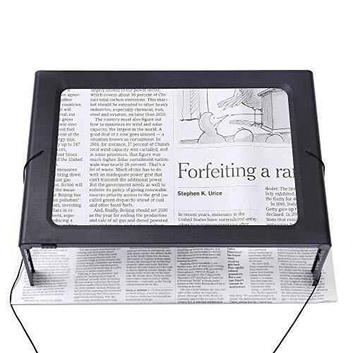 Hands-free Magnifying Glass Large Full-page Rectangular 3X Magnifier ...