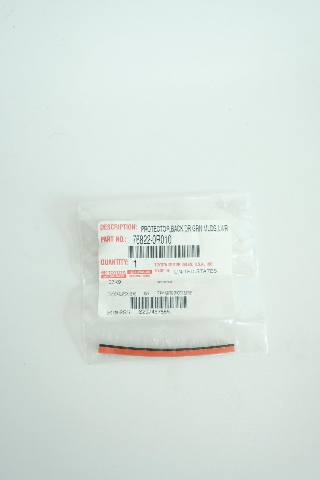 Genuine Toyota Lower Trim Protector 76822-0R010 for sale online | eBay