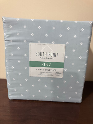 South Point home fashion KING 6 Pieces Sheet Set (DIAMOND DOT ) NEW | eBay