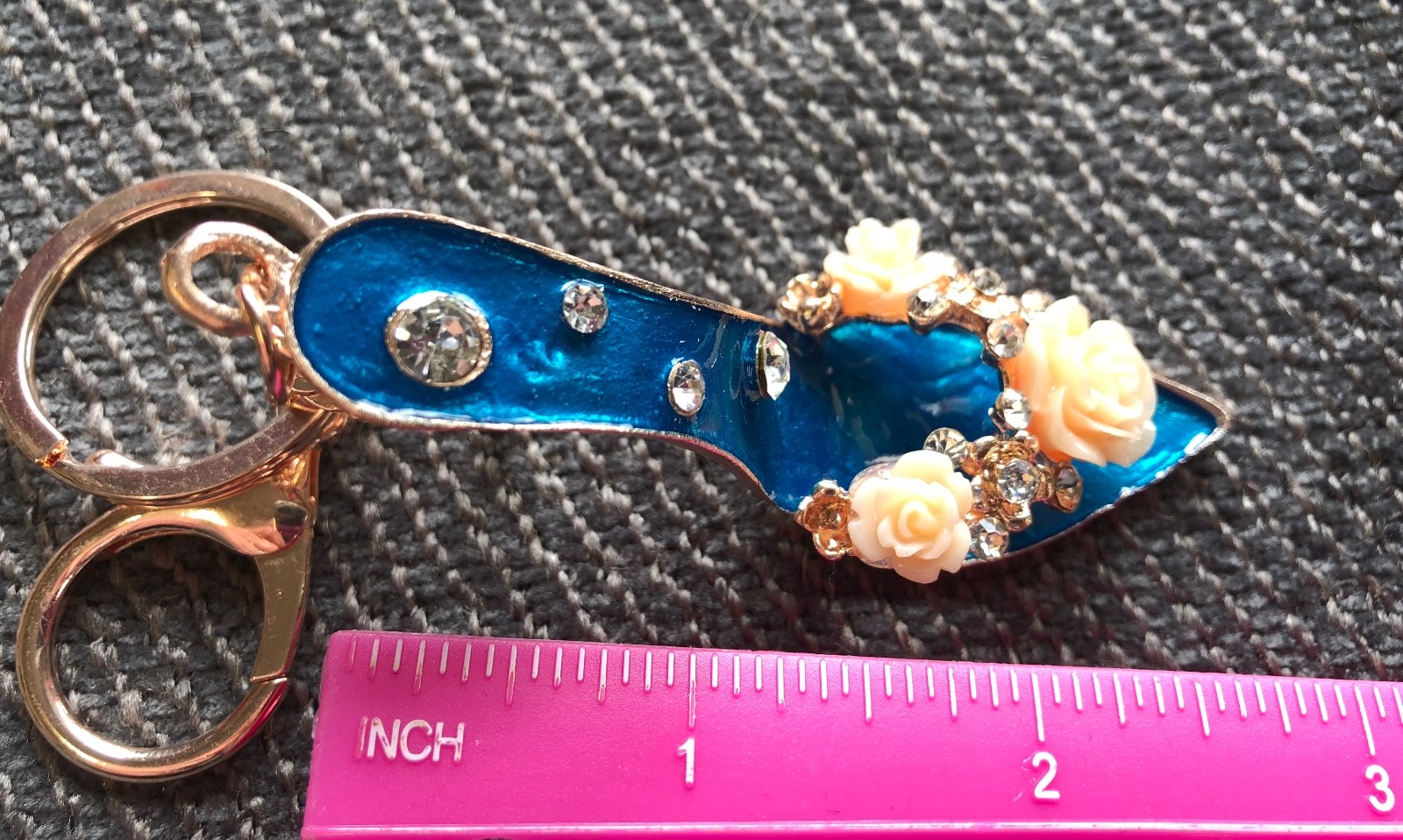 high heel Key chain lobster claw key ring swivel connector gift key ...