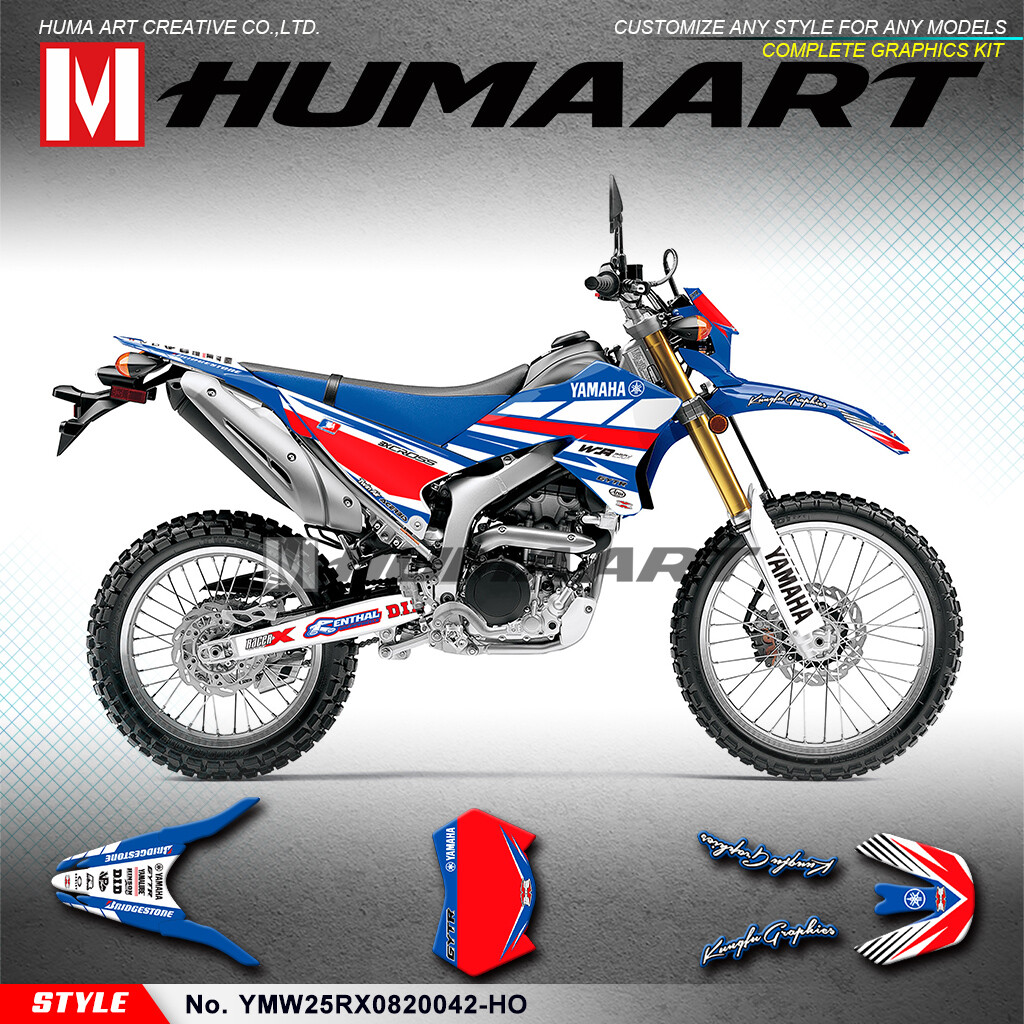 Custom Graphics Kit Dirt Bike Sticker Set for Yamaha WR250R WR250X 2008 ...